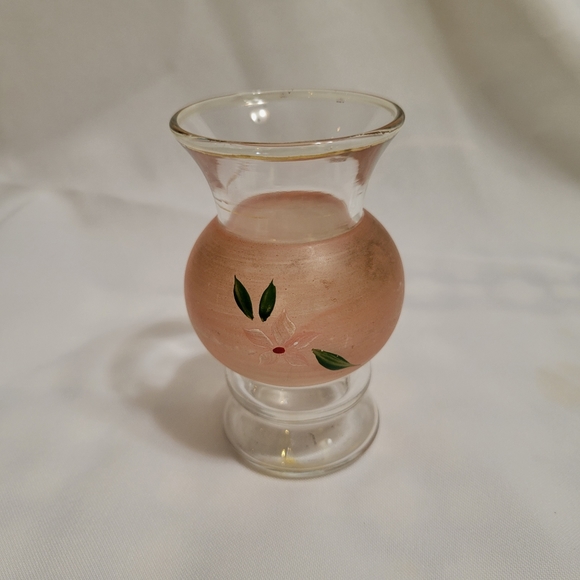 Accents | Vintage Small Pink 195s Hand Painted Rose Vase 4 | Poshmark